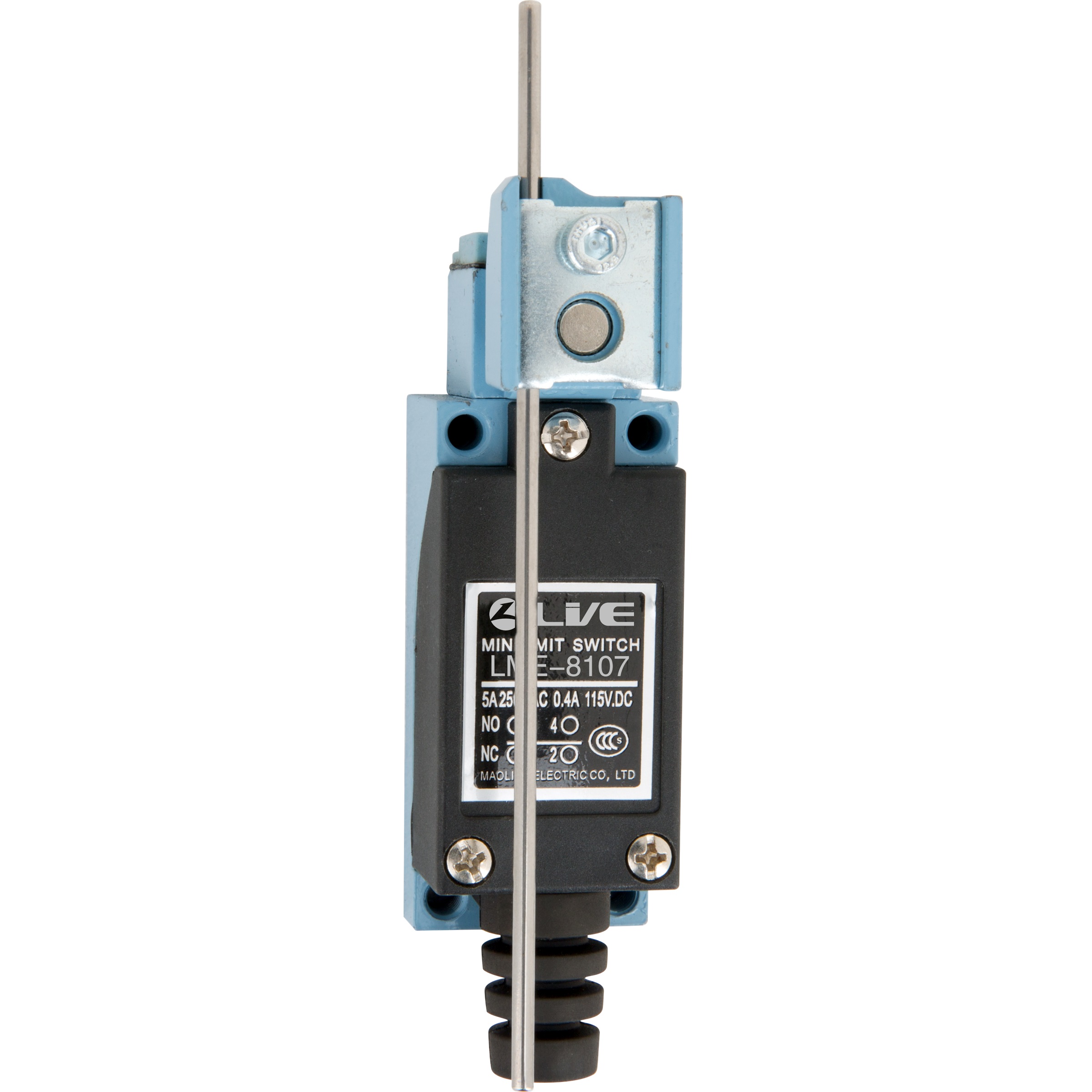 Live Adjustable Actuator Rod Limit Switch 1NO + 1NC 5A 250V AC 0.4A 115VDC – LME-8107 – TEW ...