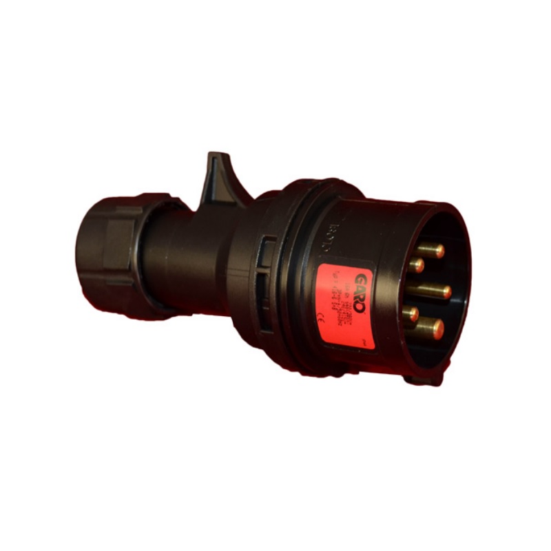 Garo 16A 5 Pin (3P+N+E) 380-415V Black IP44 Pro Scene Industrial Plug ...